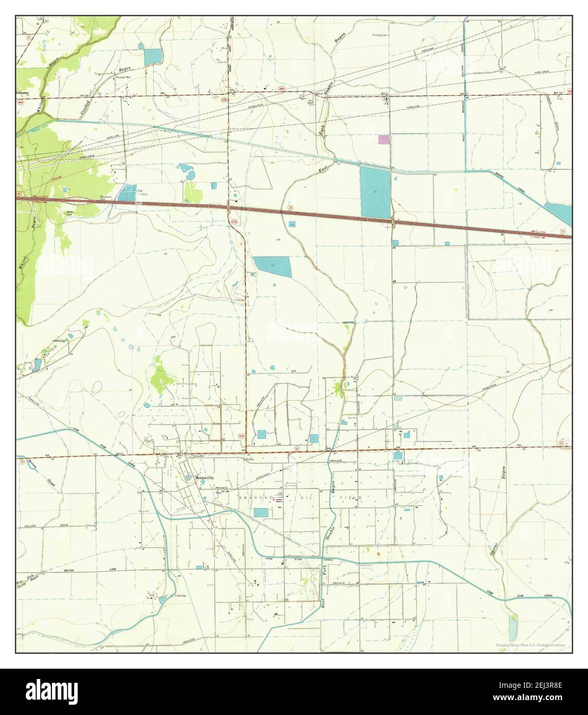 Map of monroe city hi-res stock photography and images - Alamy
