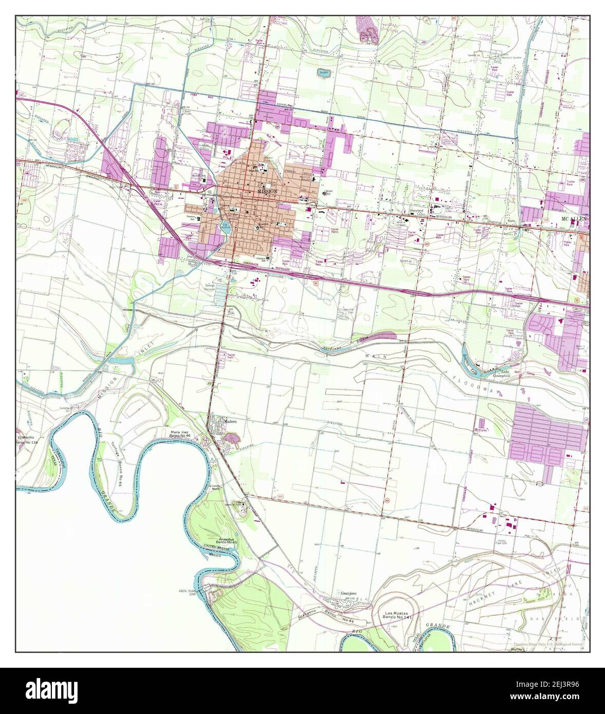 Mission, Texas, map 1963, 1:24000, United States of America by Timeless ...