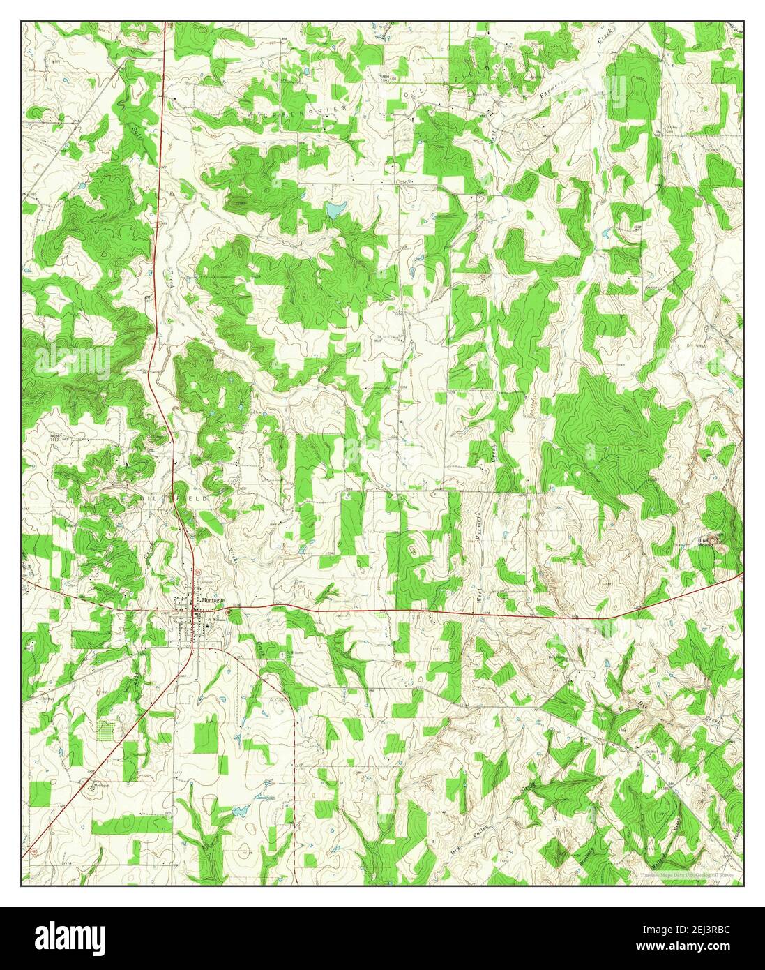 Montague, Texas, map 1961, 1:24000, United States of America by ...