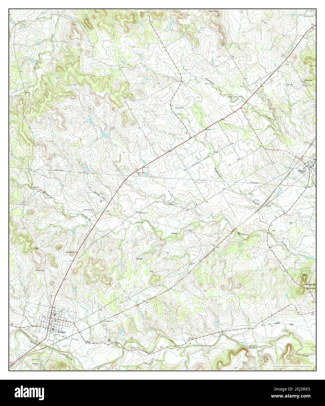 Morgan, Texas, map 1966, 1:24000, United States of America by Timeless ...