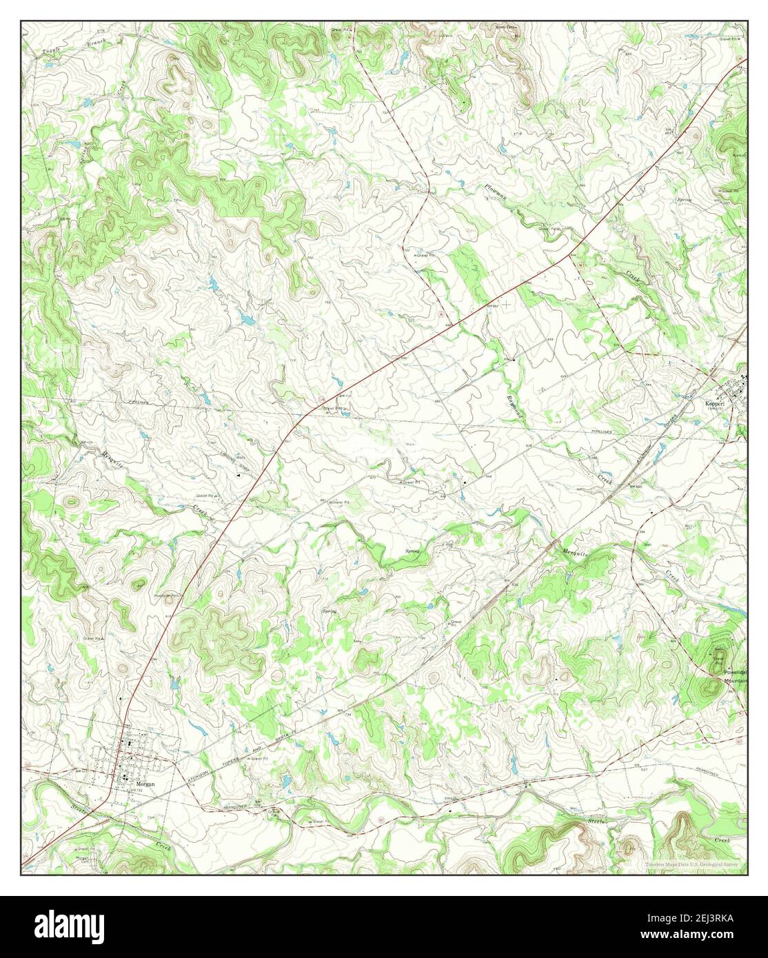 Morgan, Texas, map 1966, 1:24000, United States of America by Timeless ...