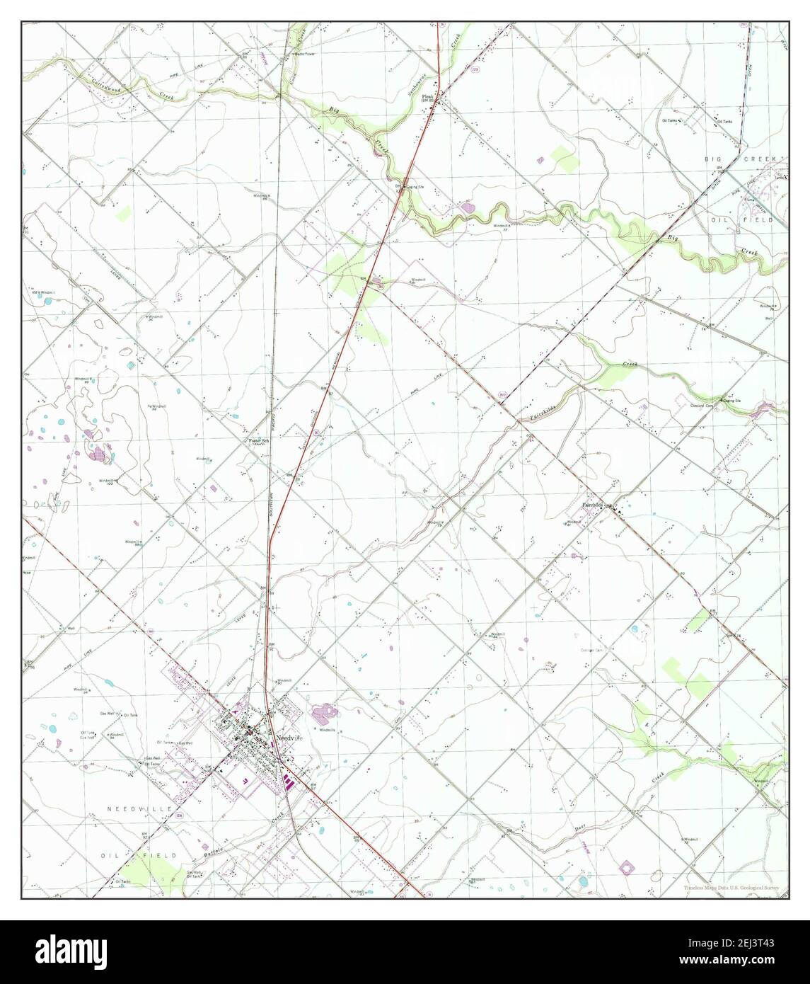 Needville, Texas, map 1953, 1:24000, United States of America by ...