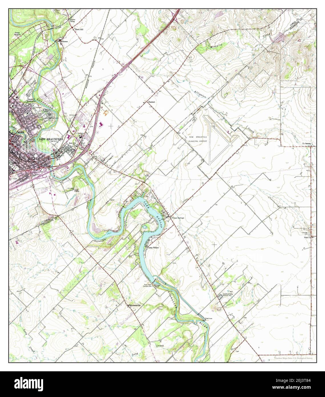 New Braunfels East, Texas, map 1958, 1:24000, United States of America ...
