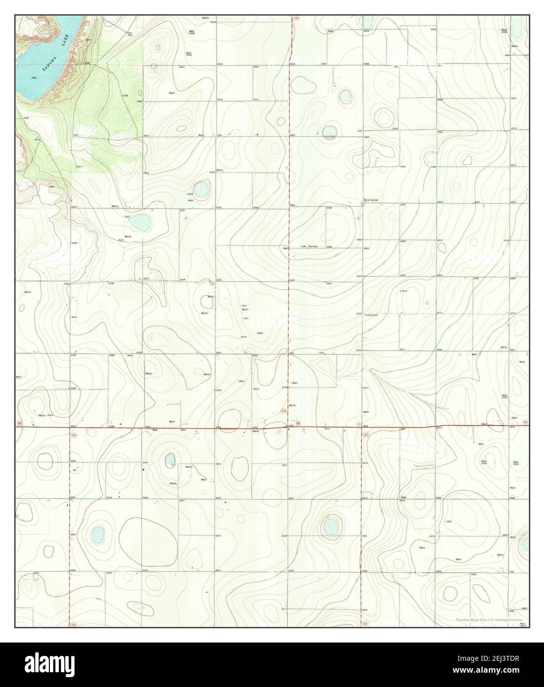 New Lynn, Texas, map 1970, 1:24000, United States of America by ...