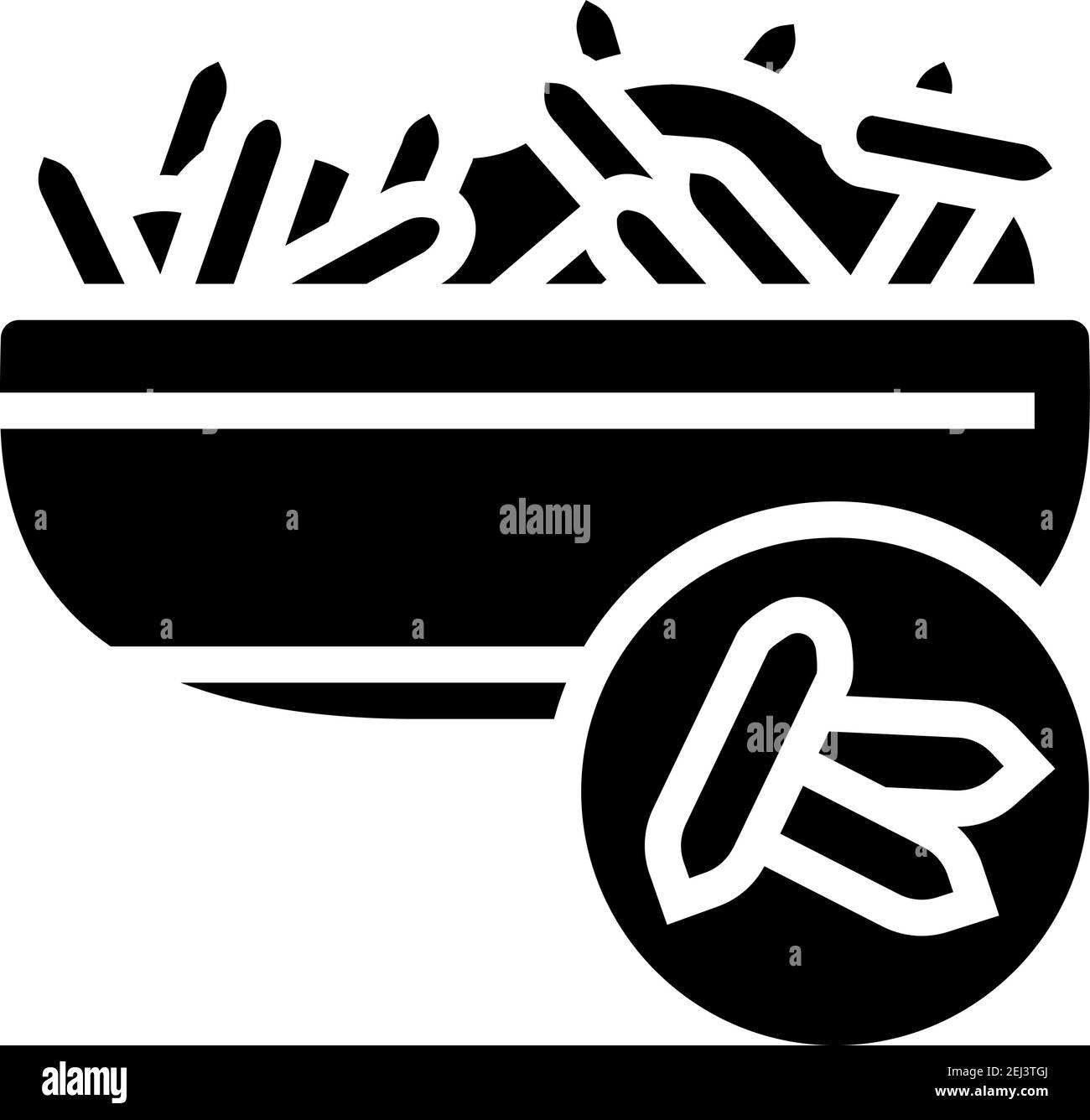 Rice plant healthy glyph Stock Vector Images - Alamy