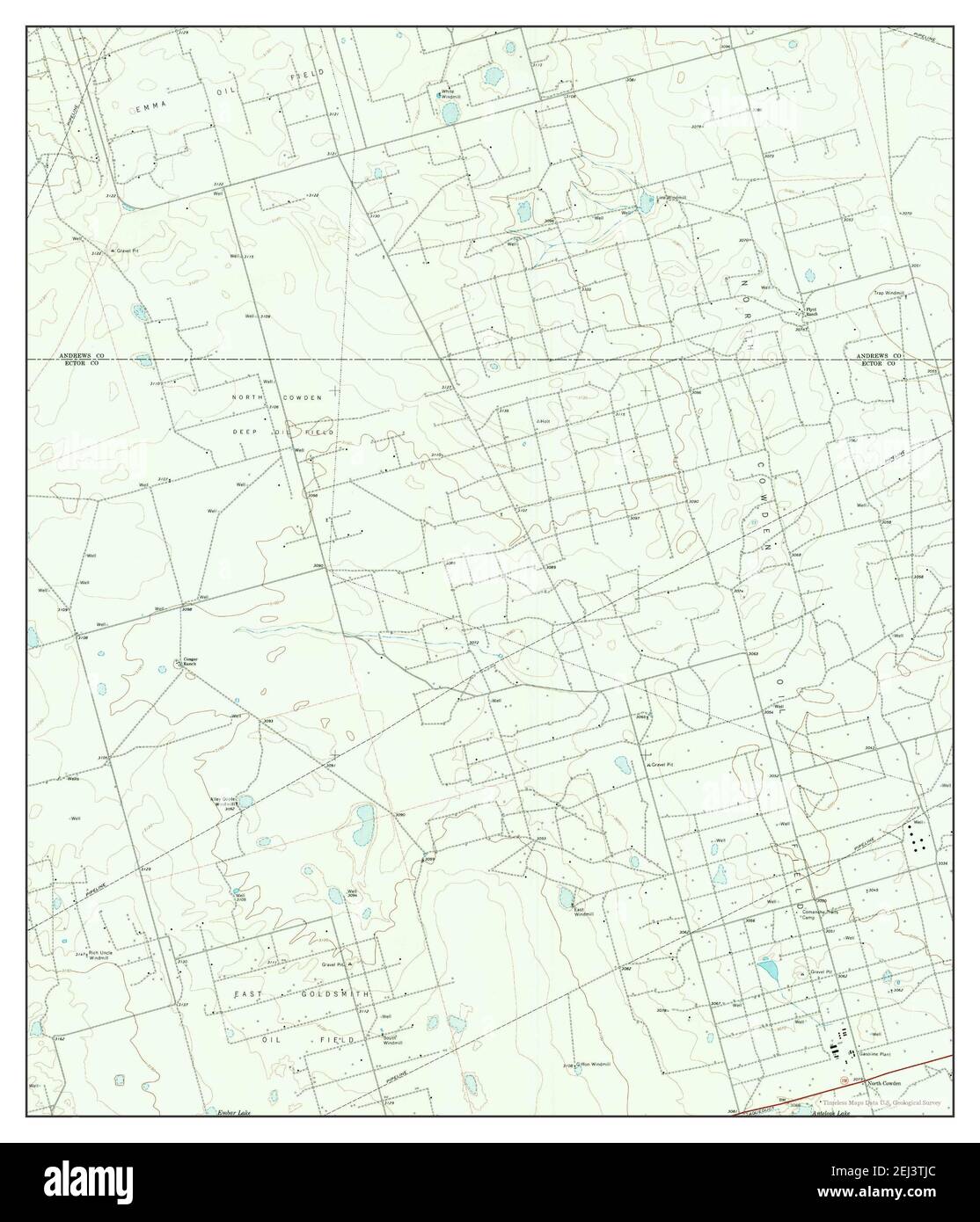 North Cowden, Texas, map 1967, 1:24000, United States of America by ...