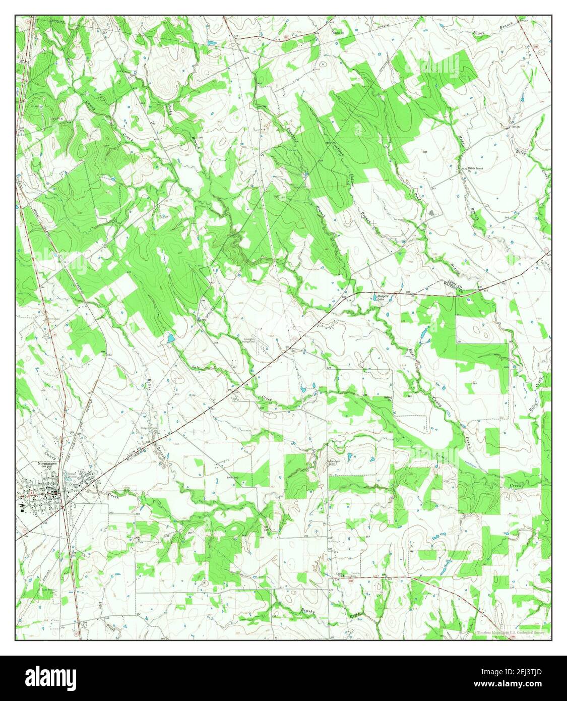 Normangee, Texas, map 1964, 1:24000, United States of America by ...