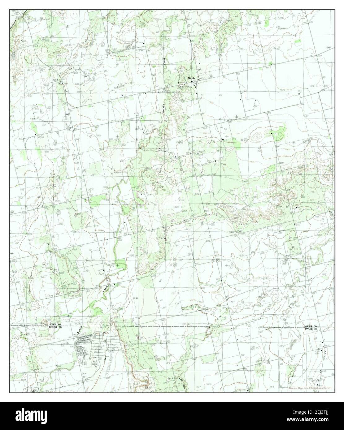 Noodle, Texas, map 1984, 1:24000, United States of America by Timeless ...