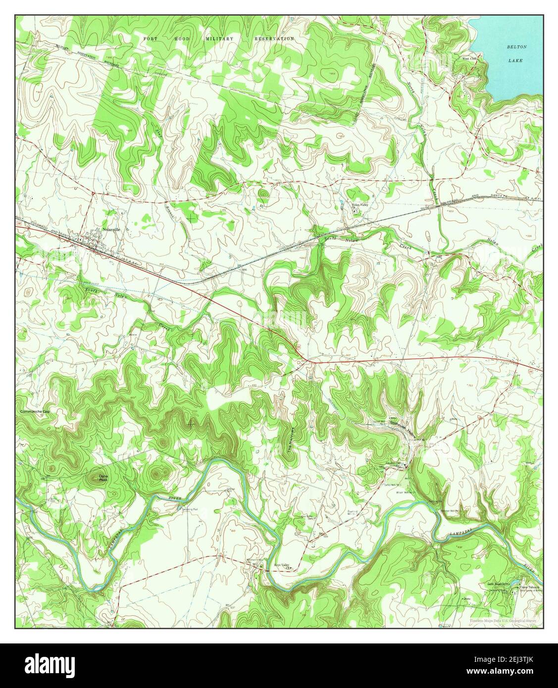 Nolanville, Texas, map 1958, 1:24000, United States of America by ...