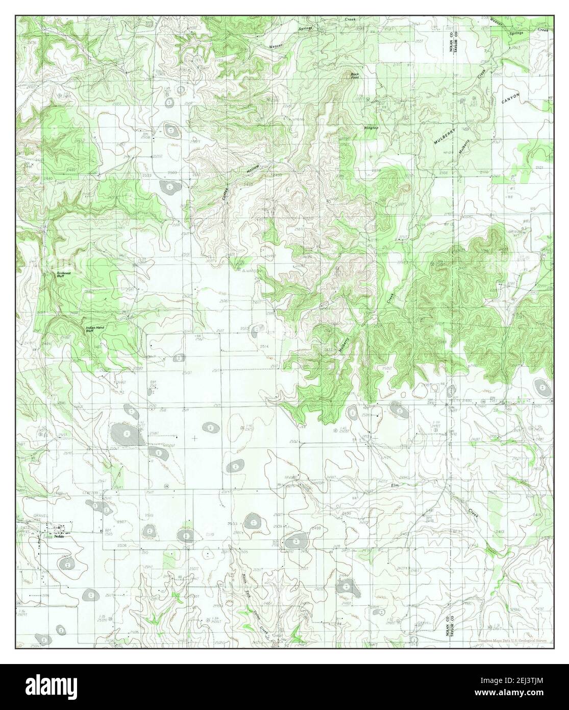 Nolan county map hi-res stock photography and images - Alamy