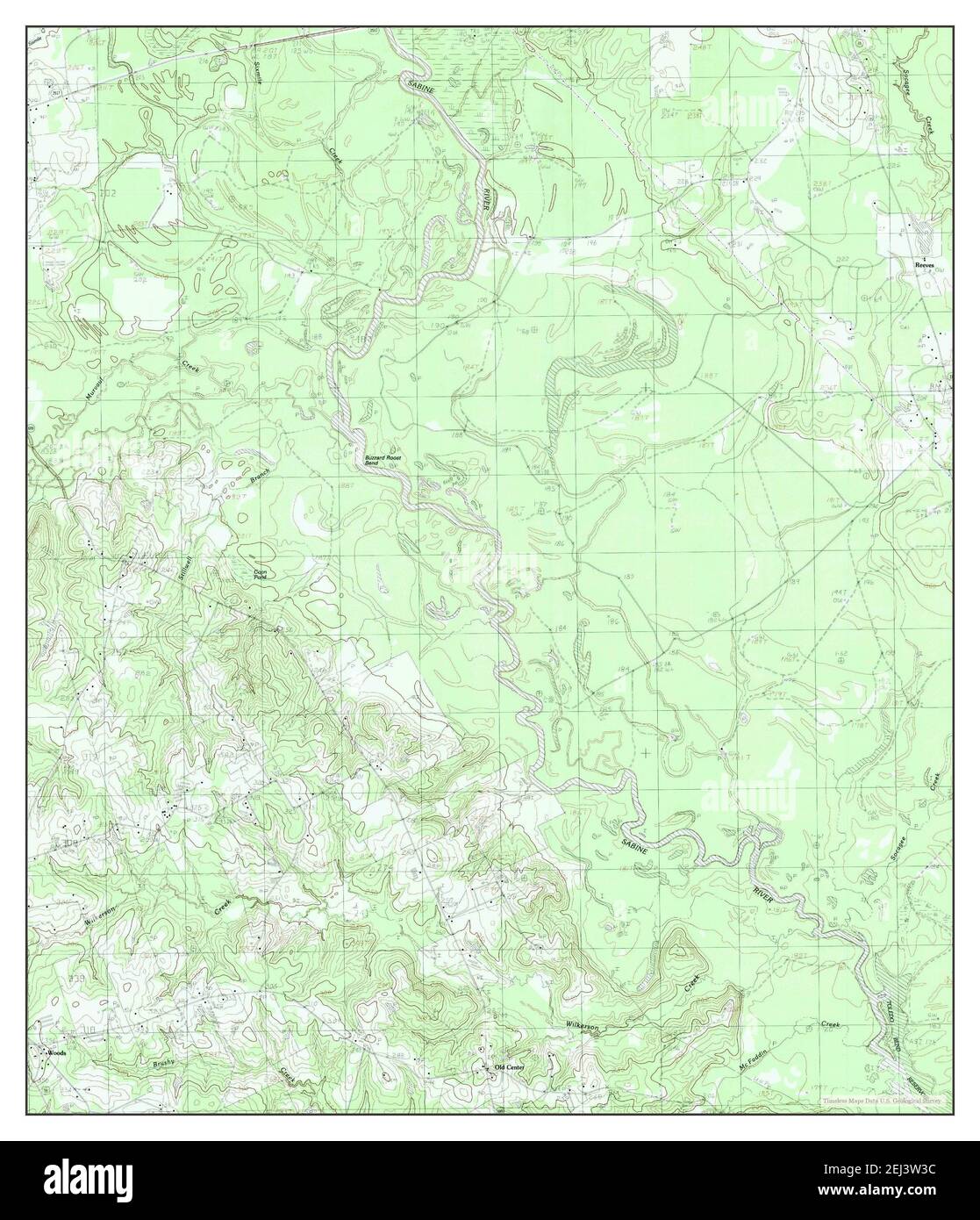 Old Center, Texas, map 1983, 1:24000, United States of America by ...