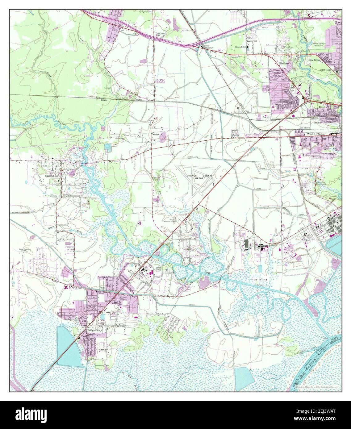 Orangefield, Texas, map 1957, 1:24000, United States of America by ...