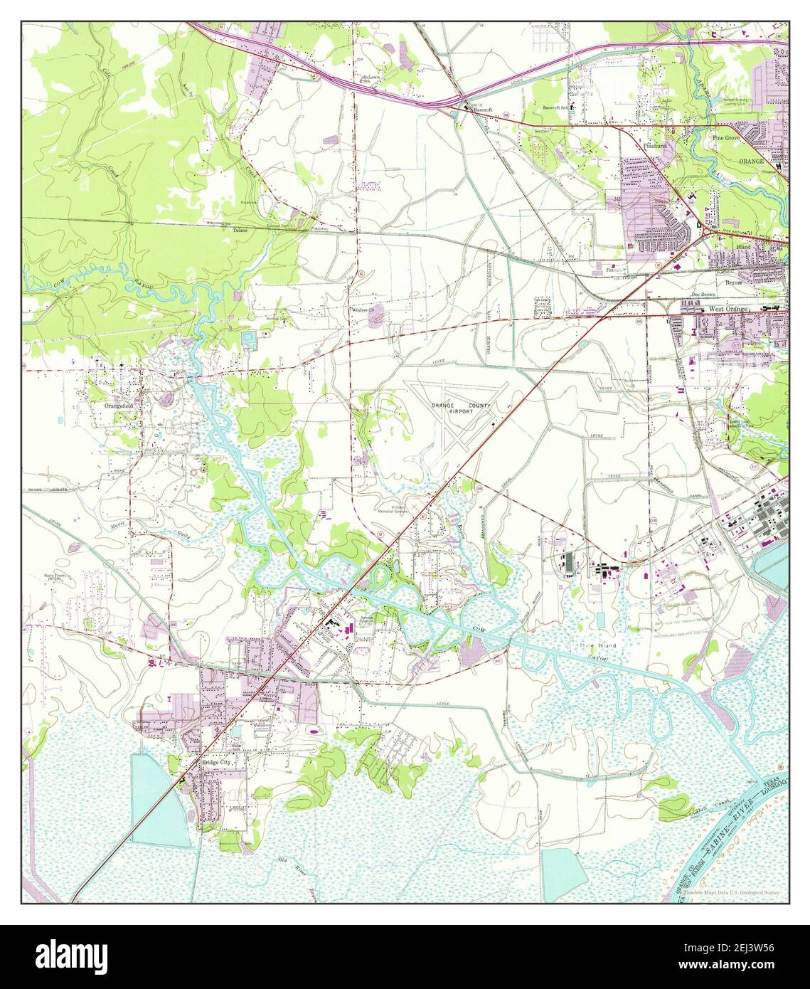 Orangefield, Texas, map 1957, 1:24000, United States of America by ...