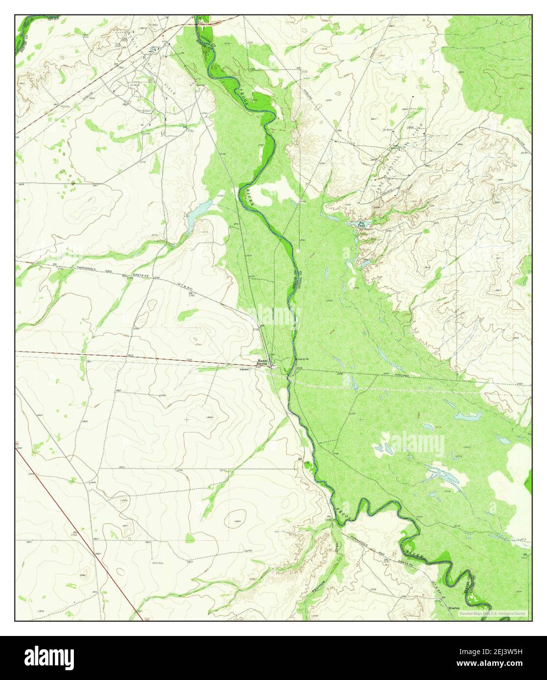 Orla SE, Texas, map 1961, 1:24000, United States of America by Timeless ...