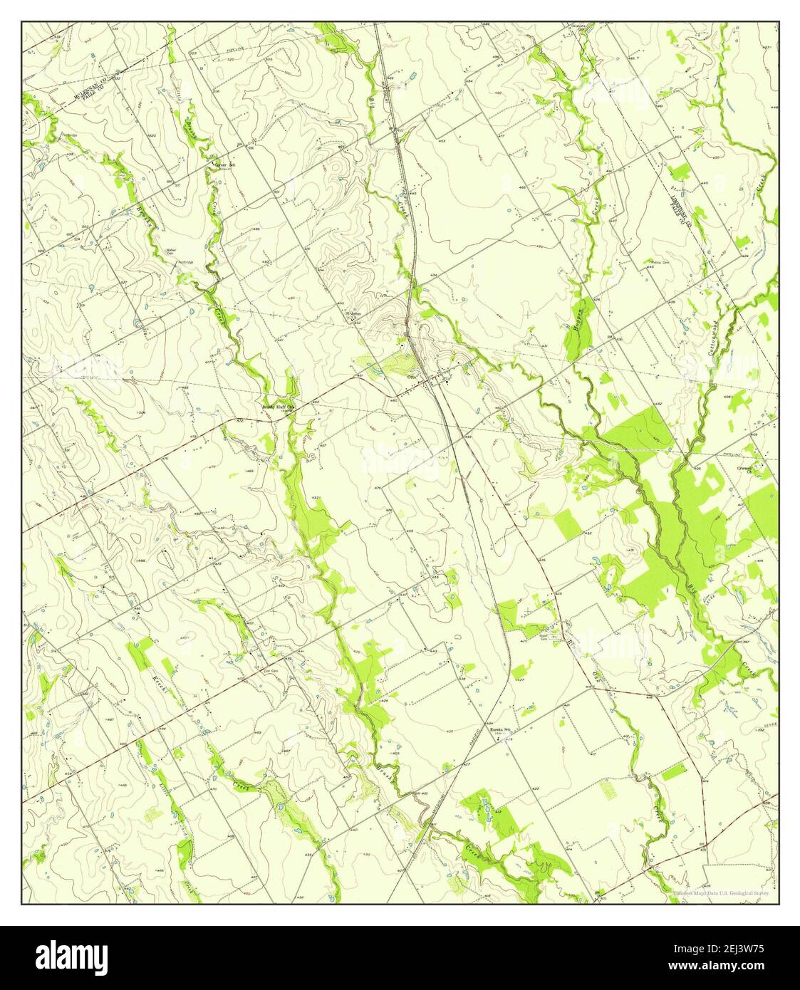 Otto, Texas, map 1957, 1:24000, United States of America by Timeless ...