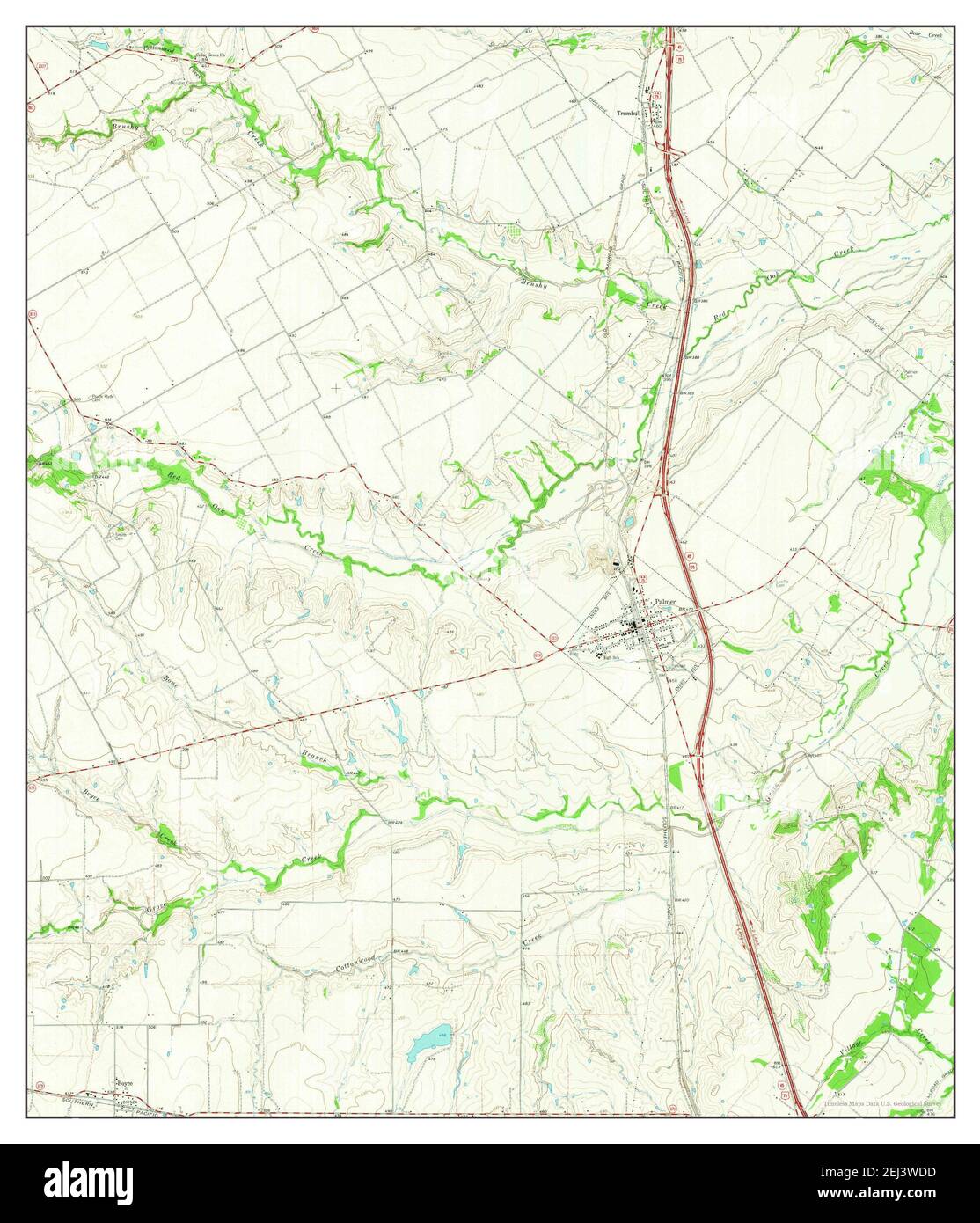 Palmer, Texas, map 1963, 1:24000, United States of America by Timeless ...