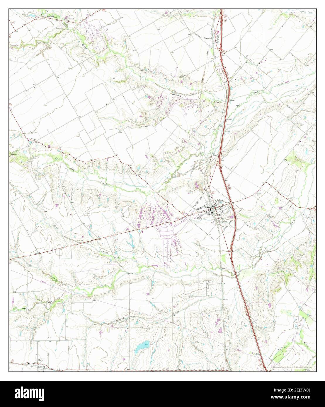 Palmer, Texas, map 1963, 1:24000, United States of America by Timeless ...