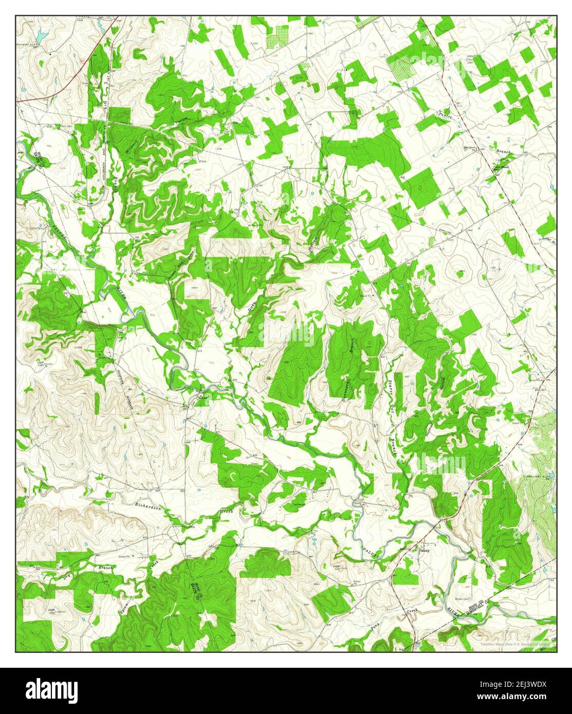 Paluxy, Texas, map 1961, 1:24000, United States of America by Timeless ...