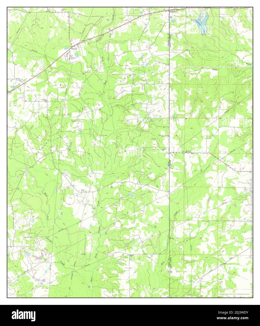 Panola, Texas, map 1962, 1:24000, United States of America by Timeless ...