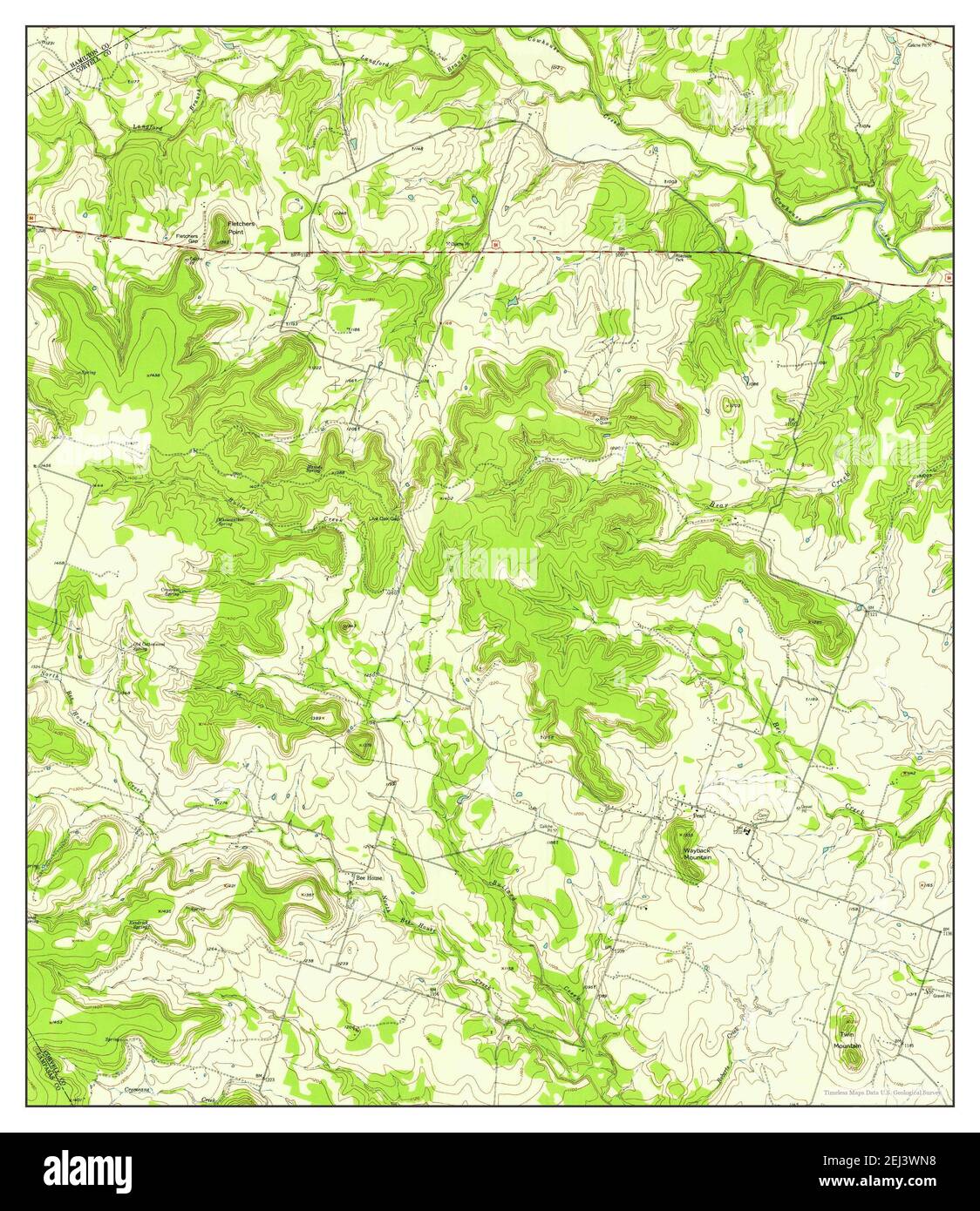 Pearl, Texas, map 1954, 1:24000, United States of America by Timeless ...