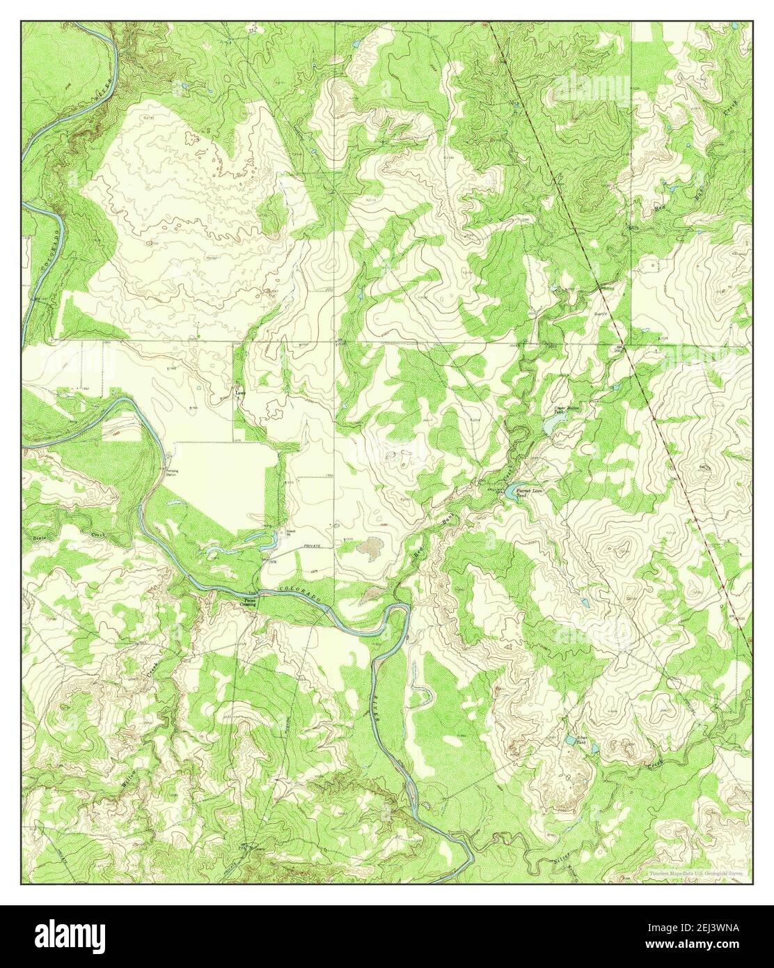 Pecan Crossing, Texas, map 1959, 1:24000, United States of America by ...