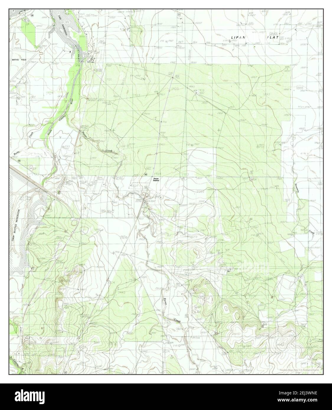 Pecan Station, Texas, map 1984, 1:24000, United States of America by ...