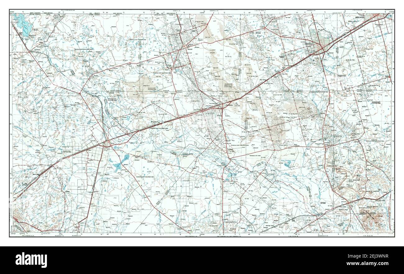 Map of pecos hi-res stock photography and images - Alamy