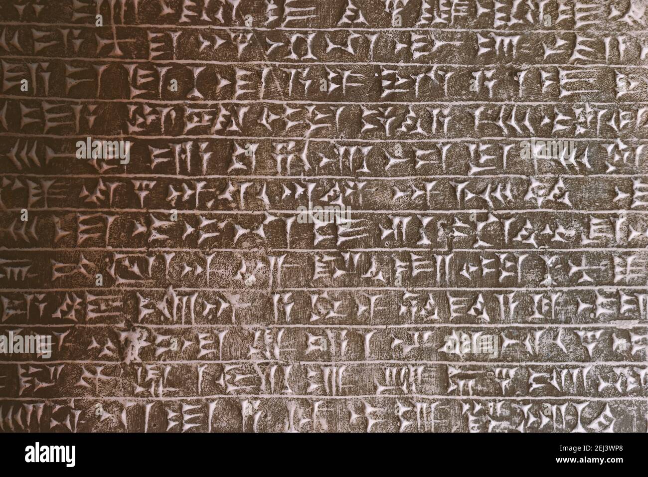 detailed background of ancient assyrian cuneiform stone carving Stock ...