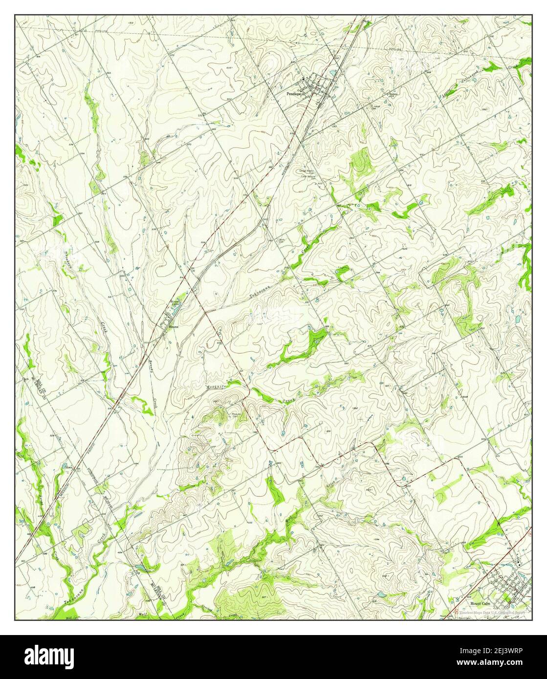 Penelope, Texas, map 1956, 1:24000, United States of America by ...