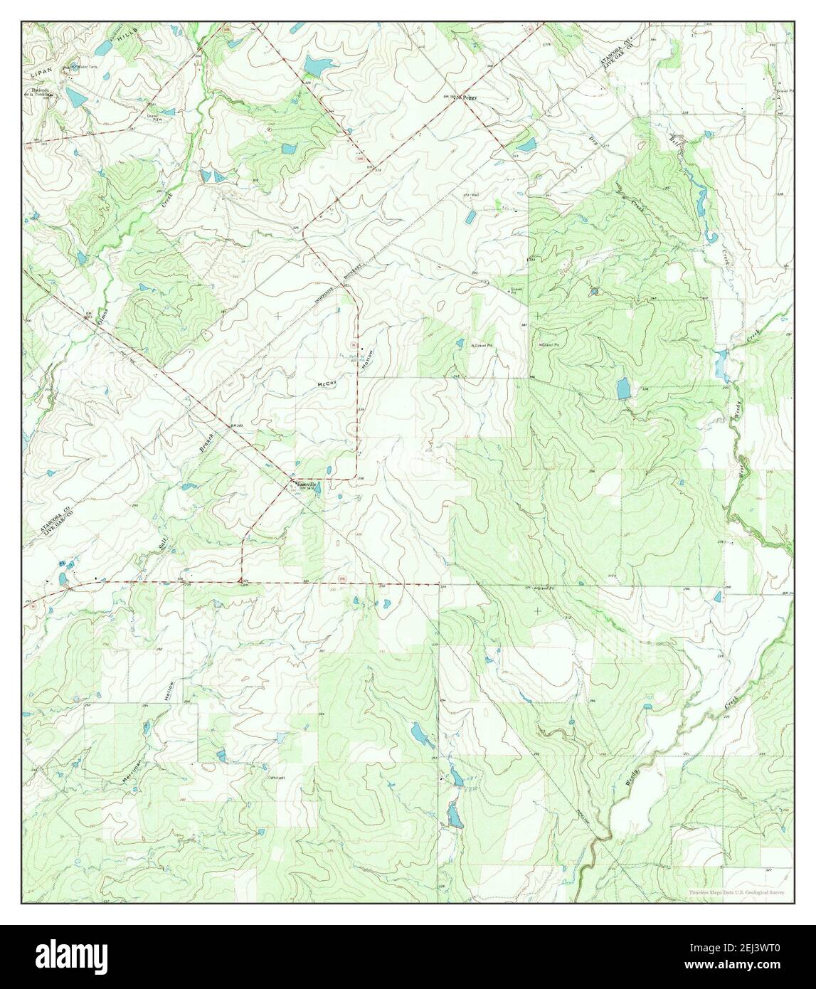 Peggy, Texas, map 1965, 1:24000, United States of America by Timeless ...