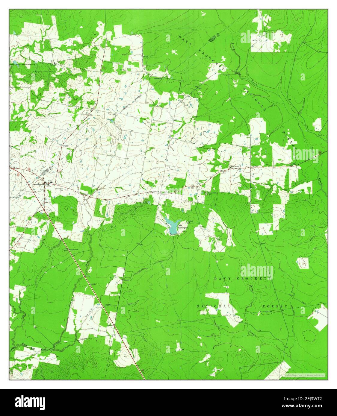 Pennington, Texas, map 1963, 1:24000, United States of America by ...