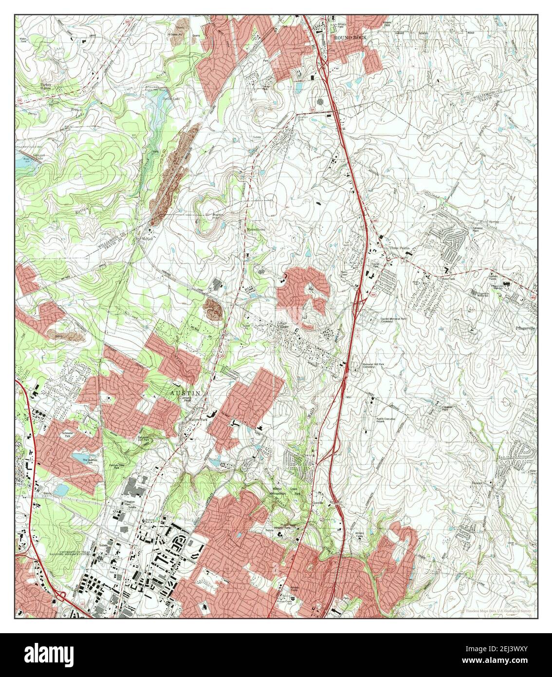 Pflugerville West, Texas, map 1987, 1:24000, United States of America ...