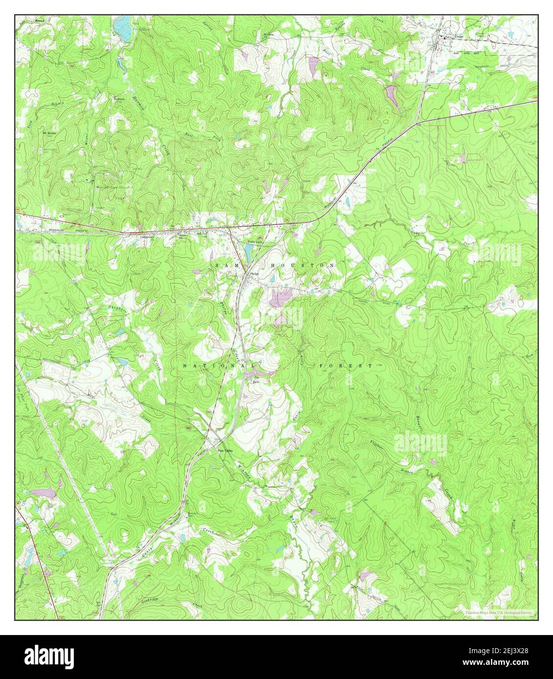 Phelps, Texas, map 1960, 1:24000, United States of America by Timeless ...