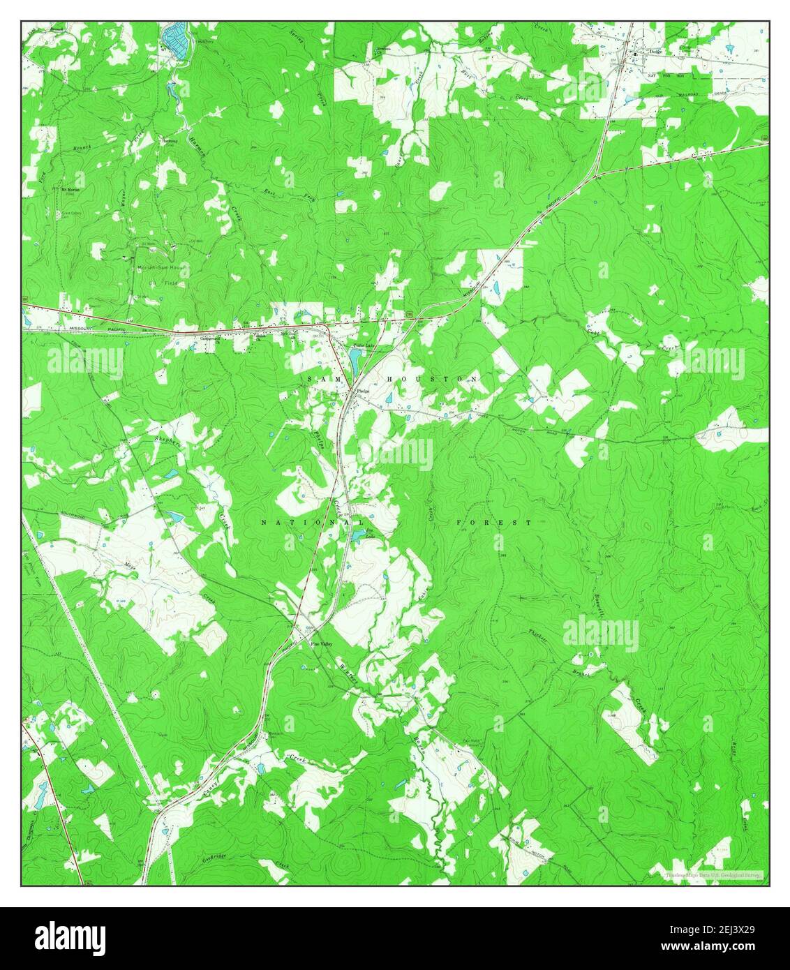Phelps, Texas, map 1960, 1:24000, United States of America by Timeless ...
