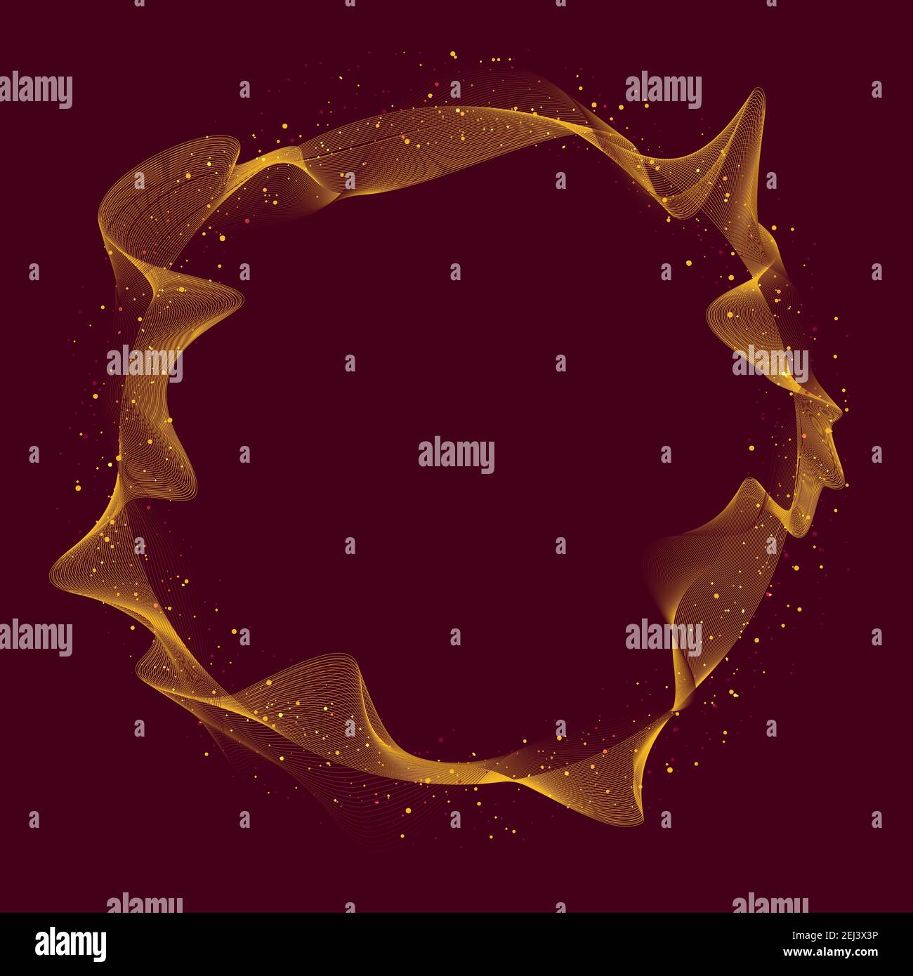 Abstract digital dynamic waves particles hi-res stock photography and ...