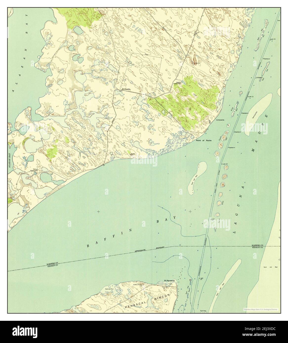Point Of Rocks, Texas, map 1951, 1:24000, United States of America by ...