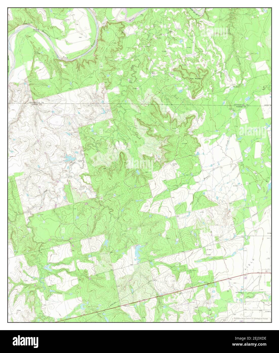Poke Mountain, Texas, map 1969, 1:24000, United States of America by ...