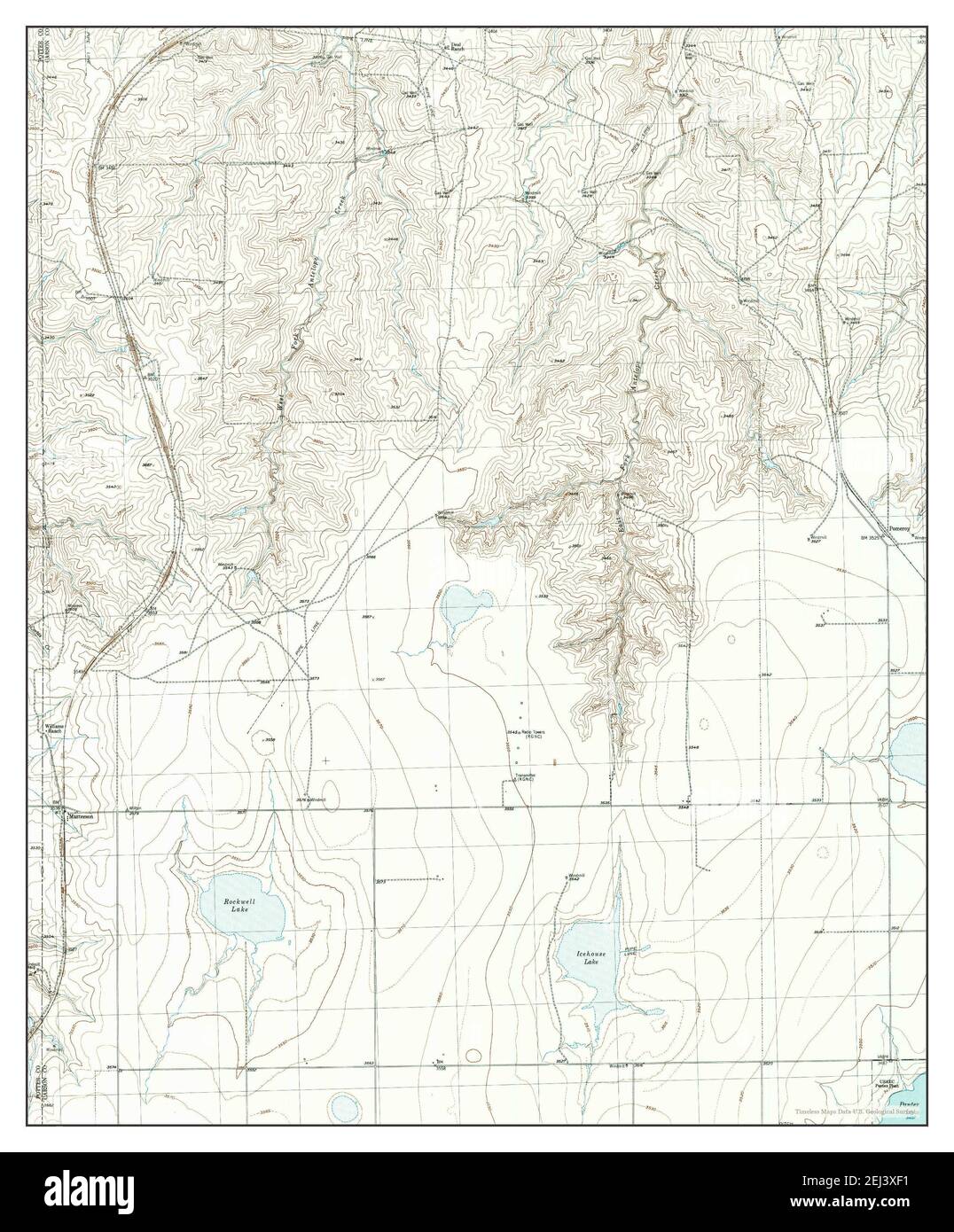Pomeroy, Texas, map 1953, 1:24000, United States of America by Timeless ...
