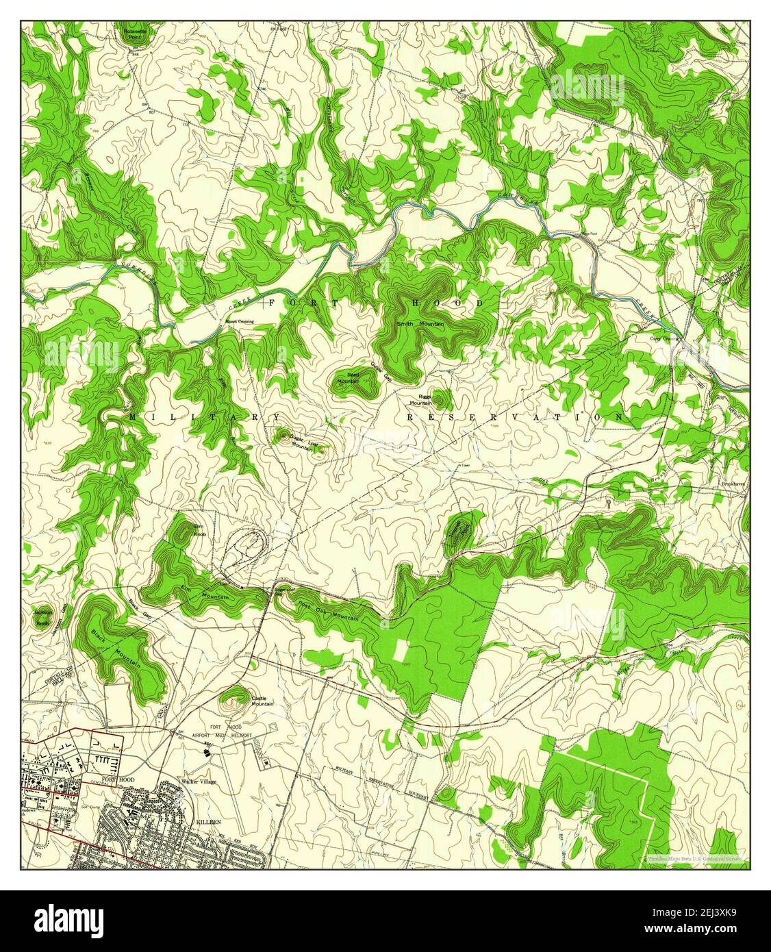 Map of post texas hi-res stock photography and images - Alamy
