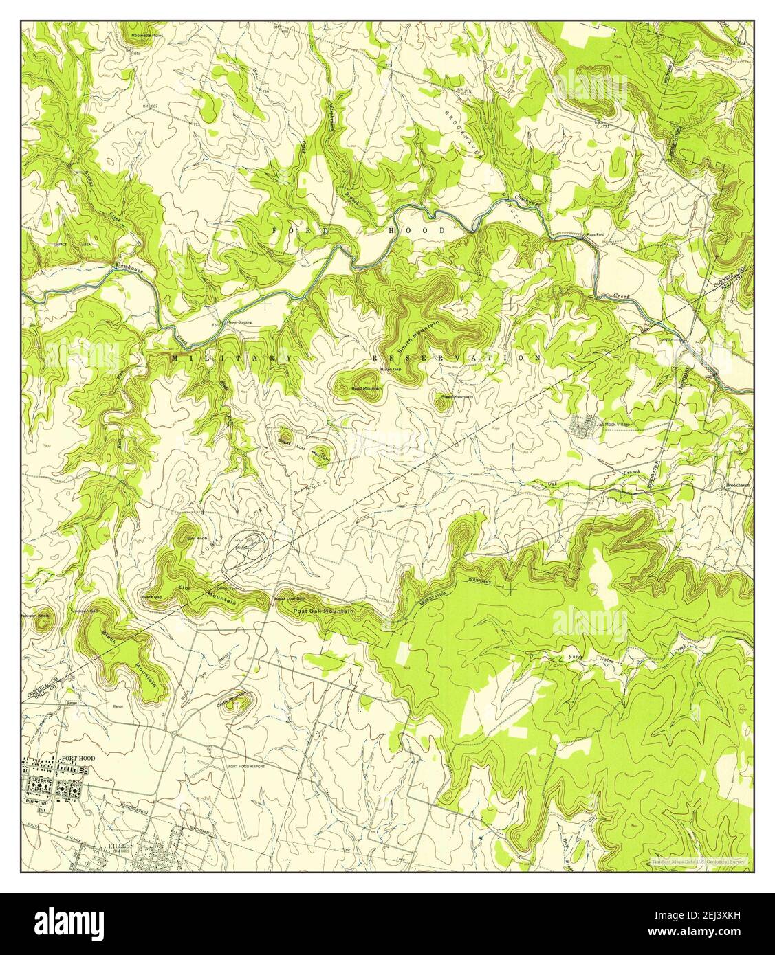 Post Oak Mountain, Texas, map 1947, 1:24000, United States of America ...
