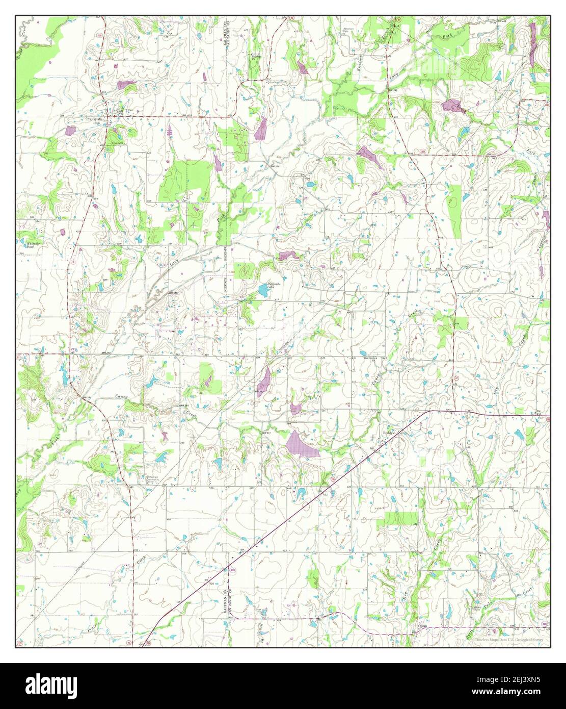 Prairieville, Texas, map 1962, 1:24000, United States of America by ...