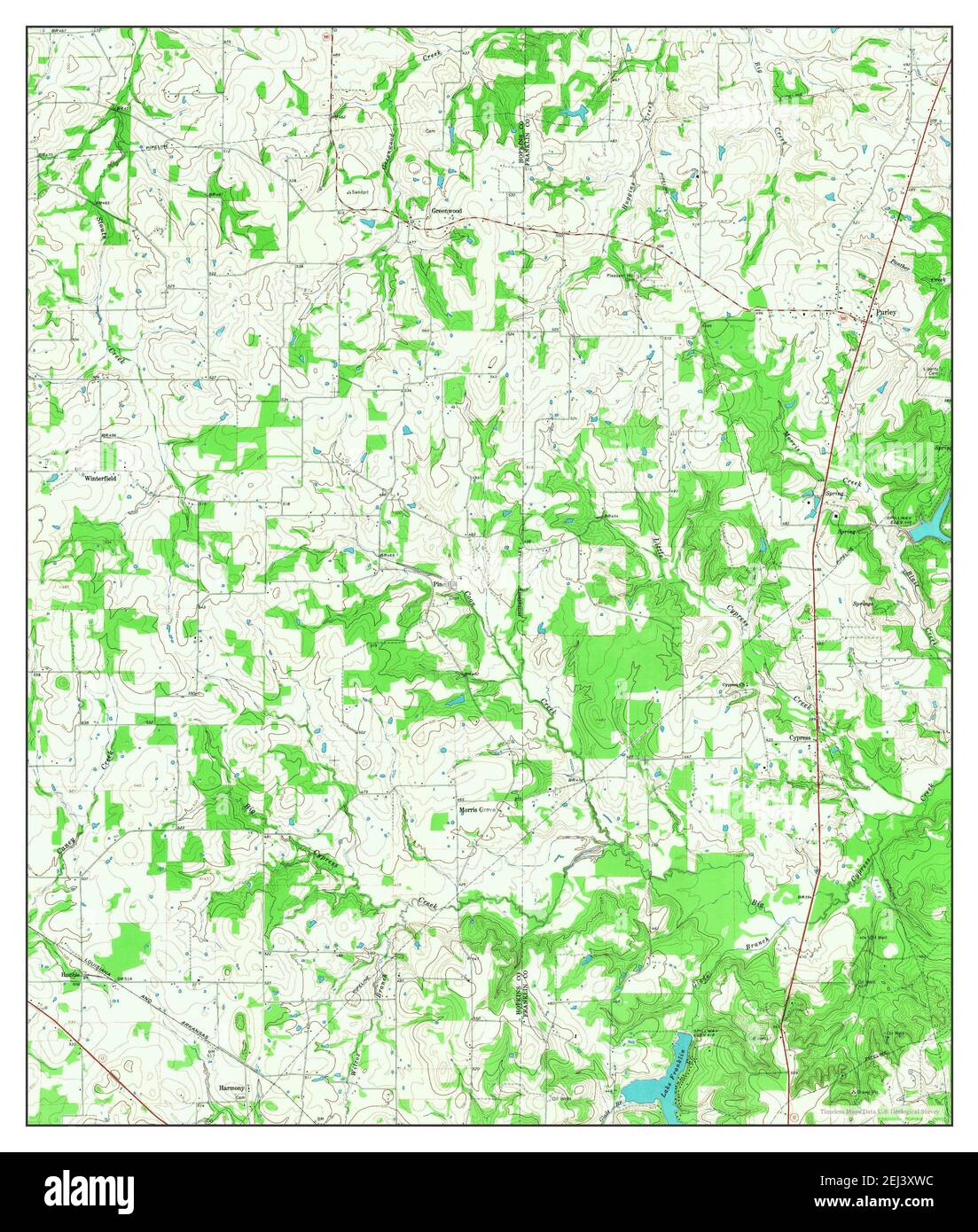 Purley, Texas, map 1964, 1:24000, United States of America by Timeless ...