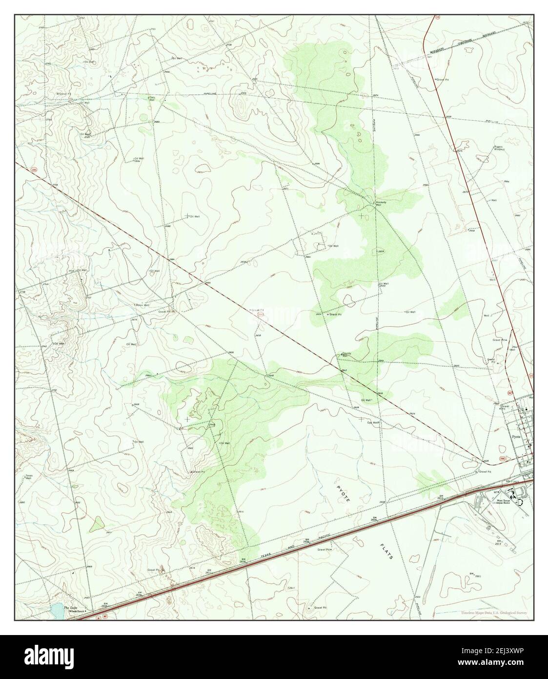 Pyote West, Texas, map 1969, 1:24000, United States of America by ...