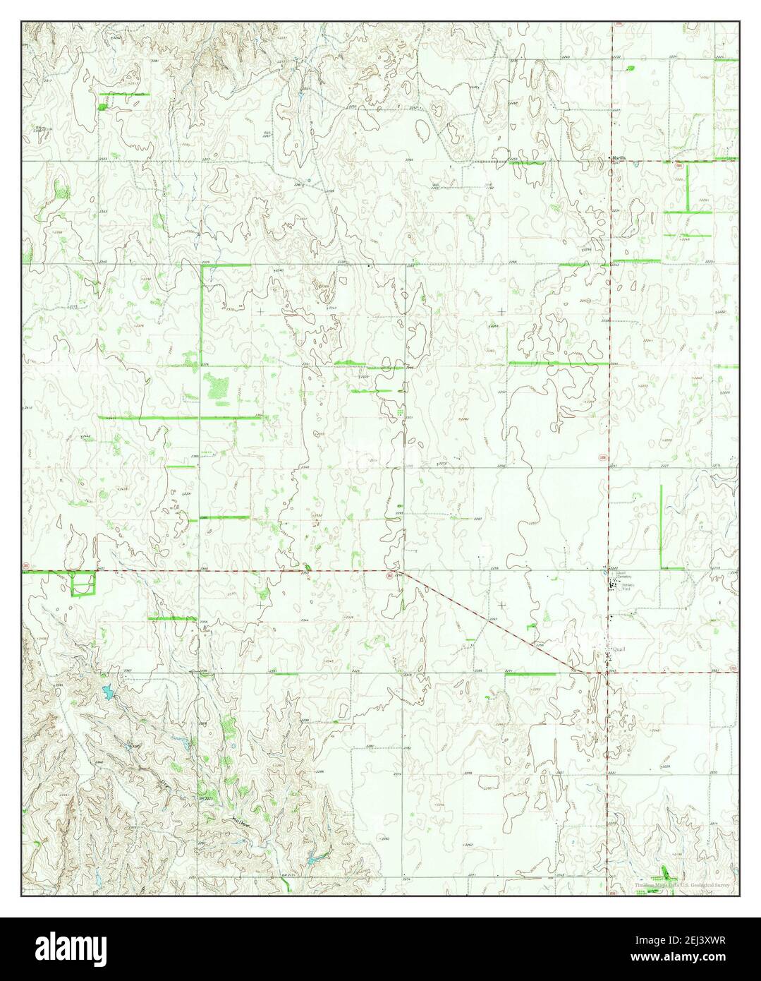 Quail, Texas, map 1964, 1:24000, United States of America by Timeless ...