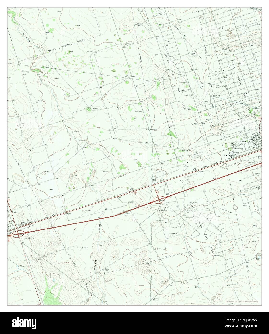 Pyote East, Texas, map 1969, 1:24000, United States of America by ...