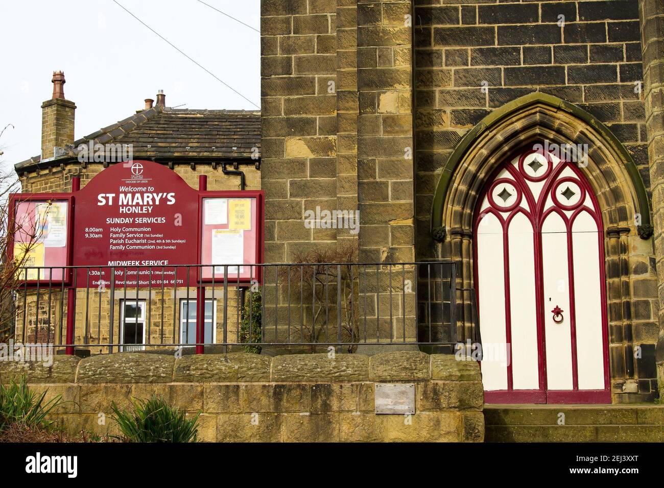 Honley, Holmfirth, Yorkshire, UK, 14 February 2021. Could places of ...