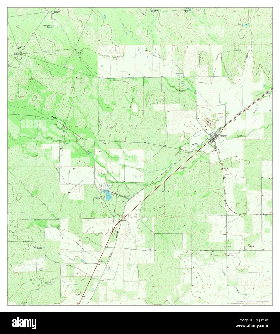 Realitos, Texas, map 1967, 1:24000, United States of America by ...