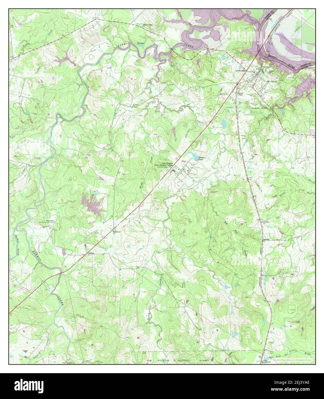 Riverside, Texas, map 1961, 1:24000, United States of America by ...
