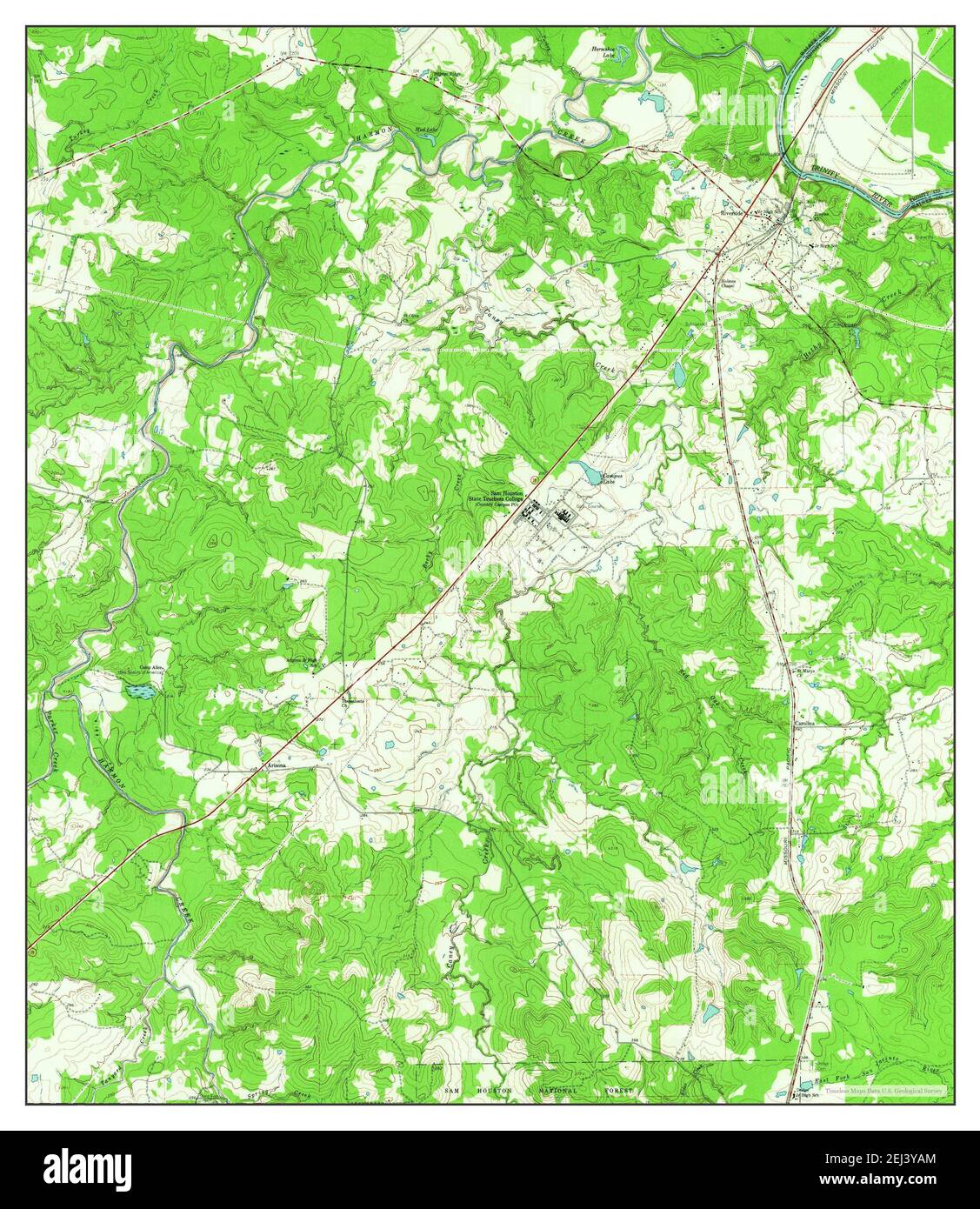 Riverside, Texas, map 1961, 1:24000, United States of America by ...