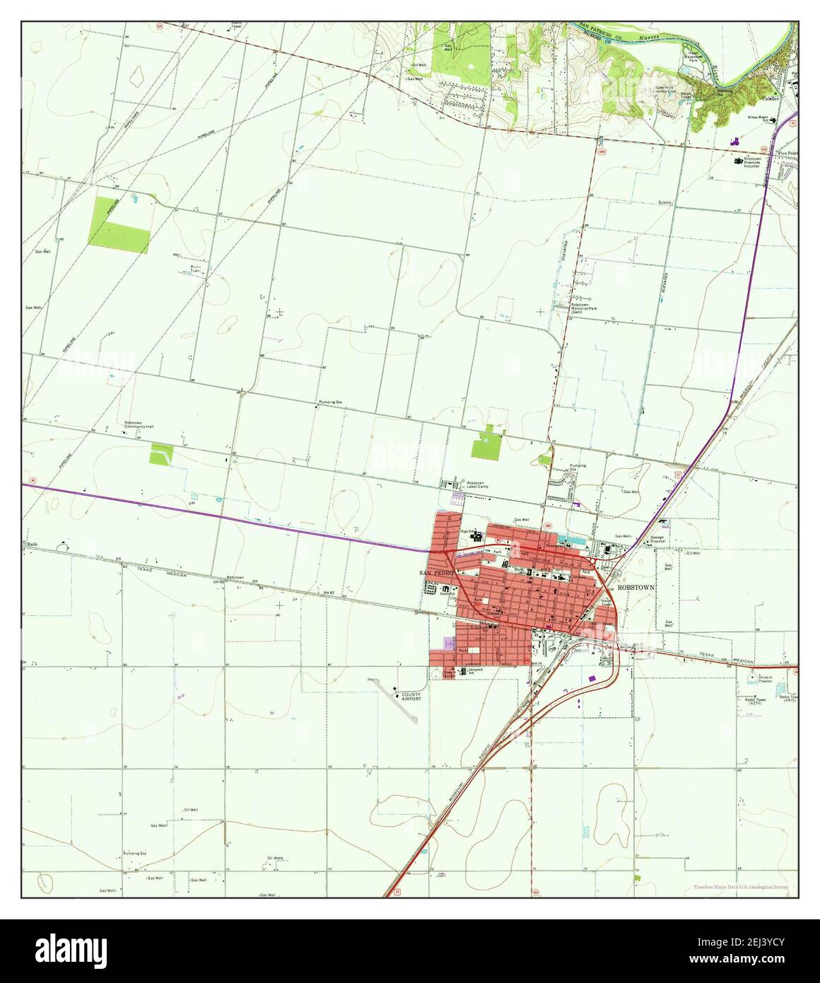 Robstown, Texas, map 1969, 1:24000, United States of America by ...